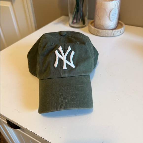47 | Accessories | 47 Brand Olive Baseball Cap With Ny Logo | Poshmark